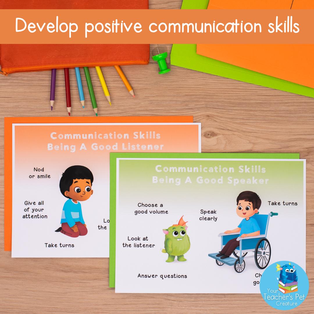 Good Communication Skills Posters - Classroom Printable - Etsy