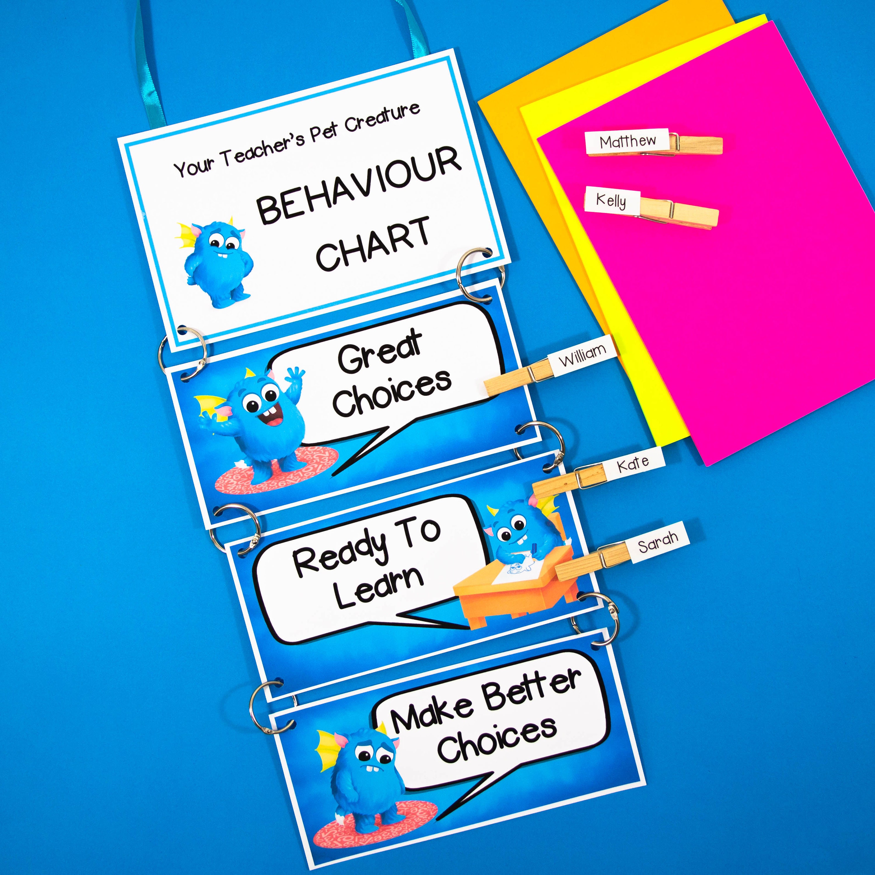 Whole Class Behaviour Peg Chart Visual Reward Tracker - Etsy