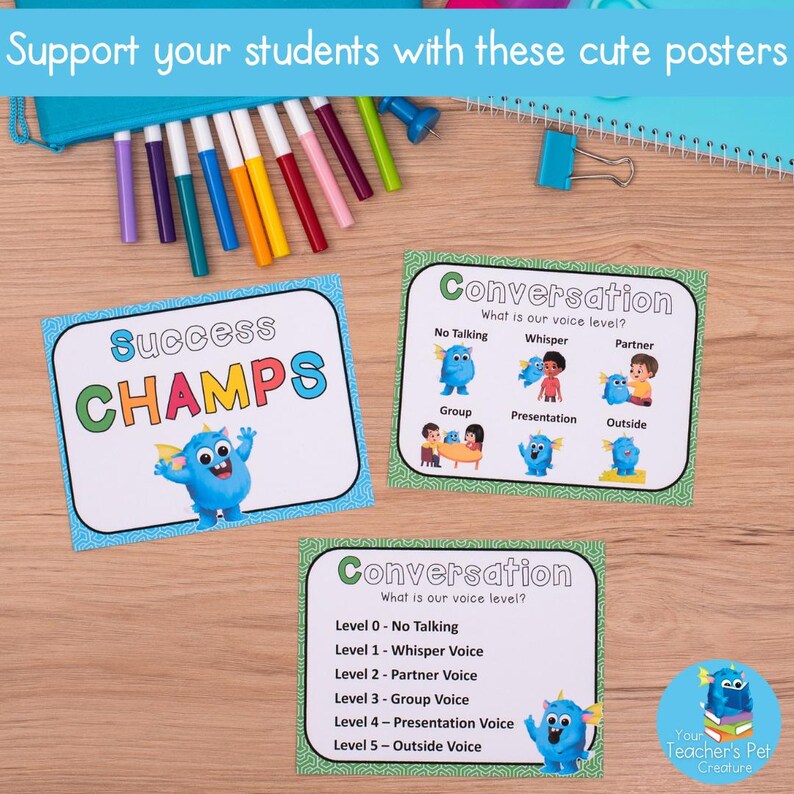CHAMPS Posters for the Classroom - Upper & Lower Primary - PDF and ...