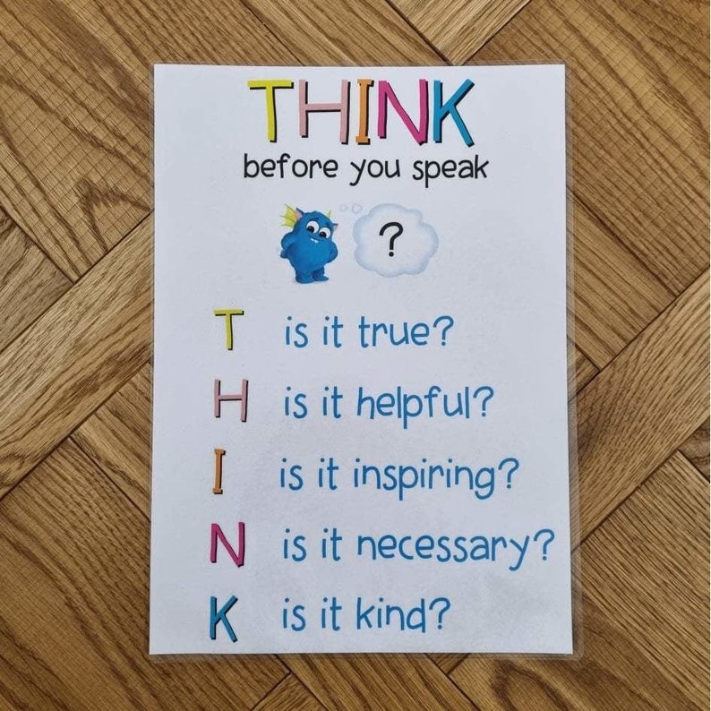 THINK Poster - Etsy