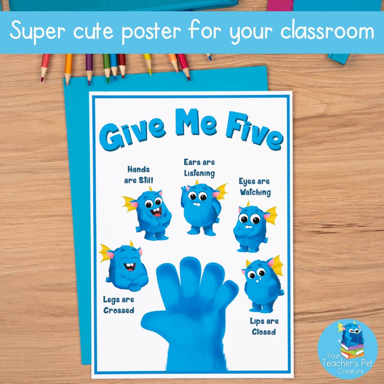 Give Me Five Poster (give Me 5) for Classroom Behaviour Management - Etsy