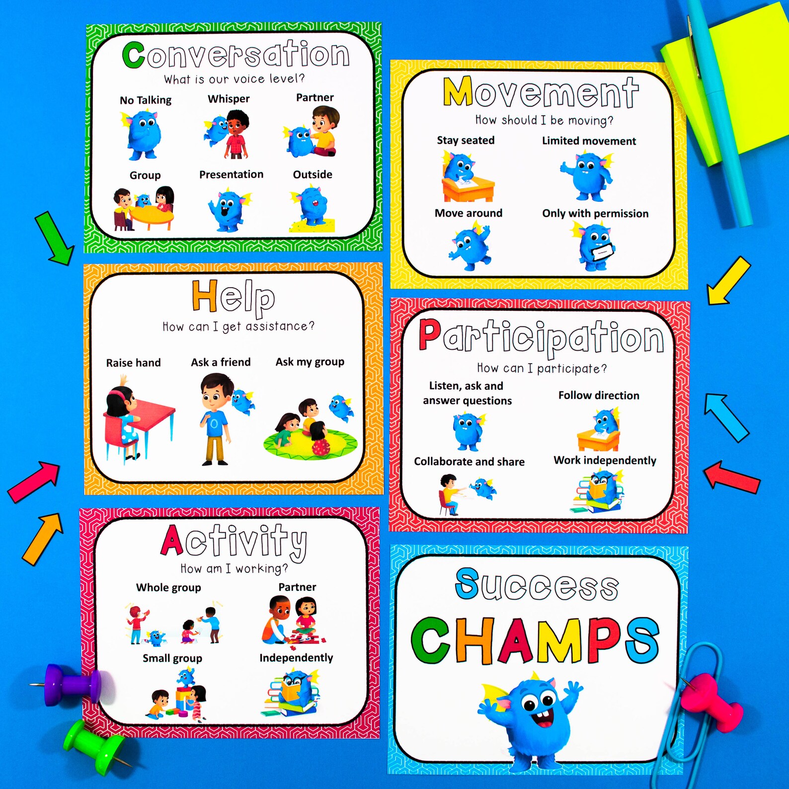 CHAMPS Posters for the Classroom - Upper & Lower Primary - PDF and ...