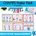 CHAMPS Posters for the Classroom - Upper & Lower Primary - PDF and ...