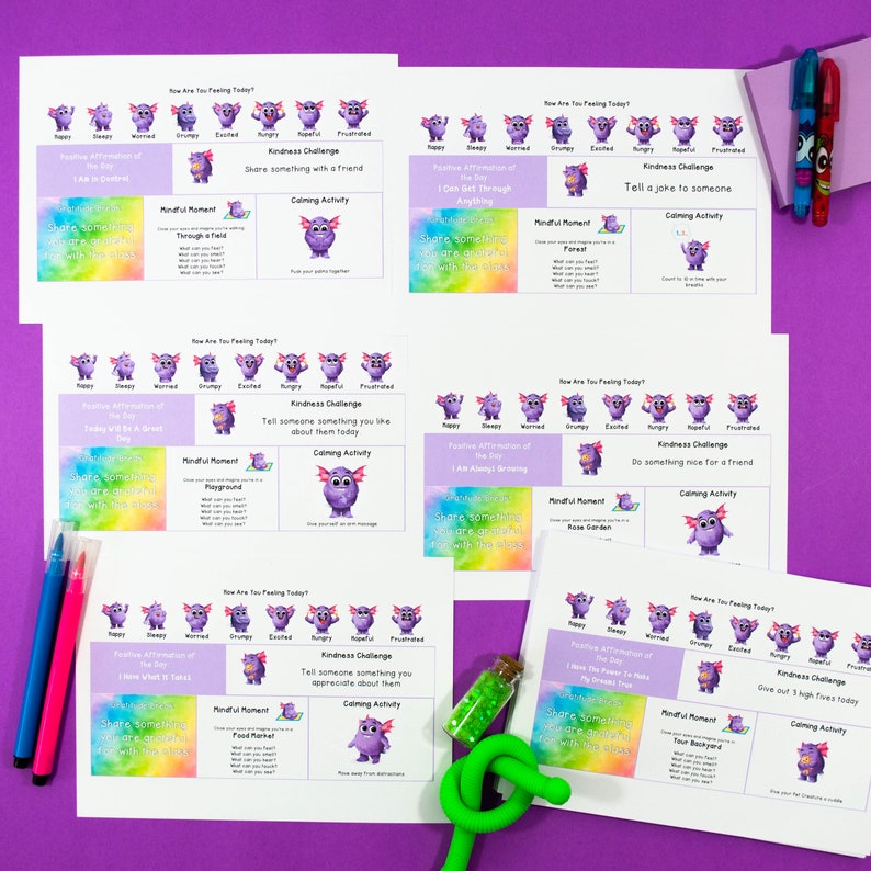 Daily Classroom Check-in for Mindfulness and Emotions (group and ...