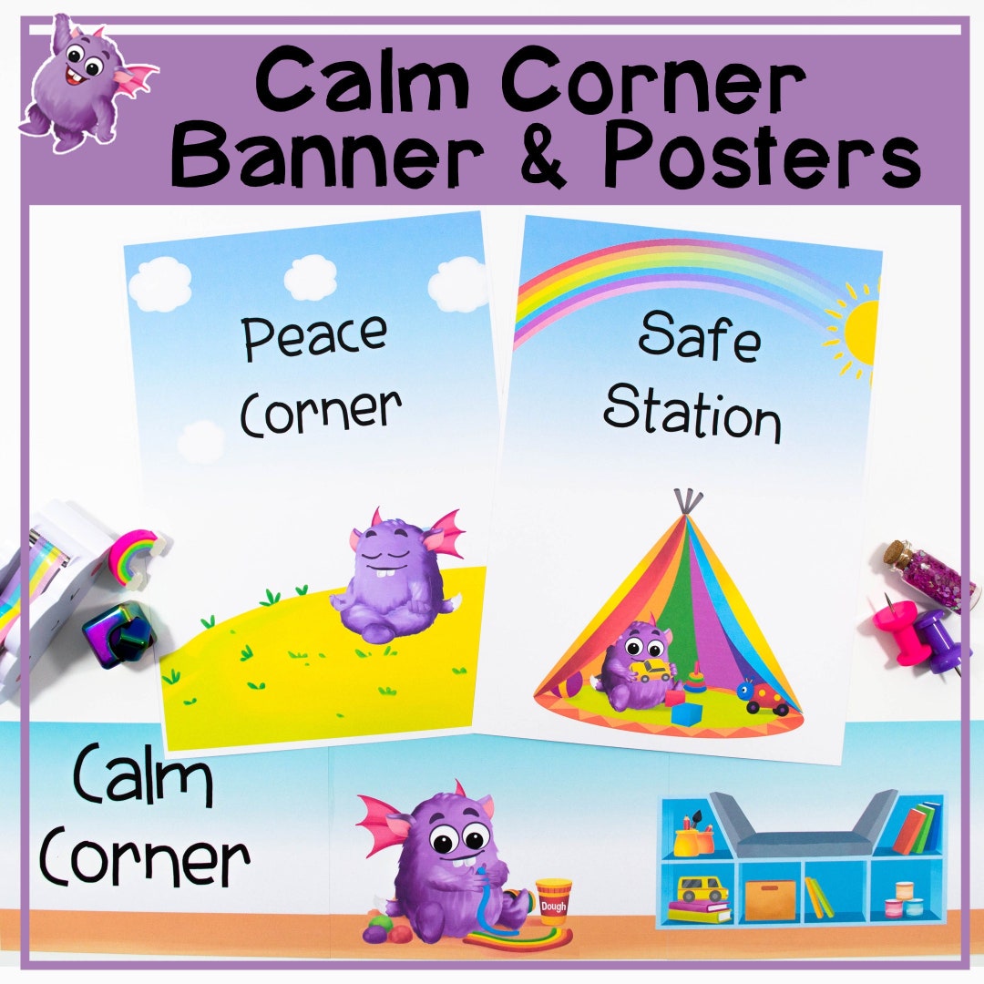 Calm Corner Banner & Sign Classroom Display Pack - Etsy