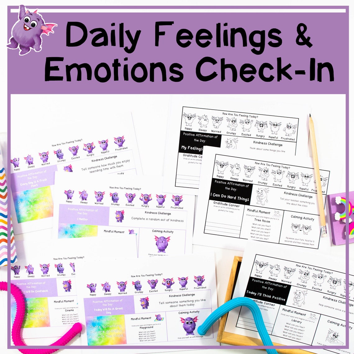 Daily Classroom Check-in for Mindfulness and Emotions (group and ...