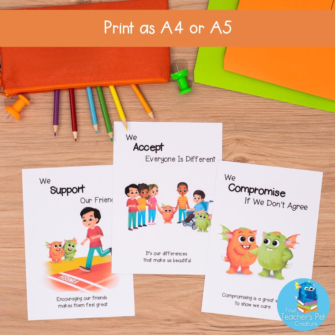 Social Skills Poster Pack - Printable Classroom Display for Social ...