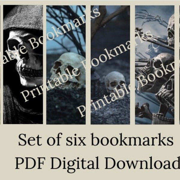 Printable Halloween Bookmarks - Etsy