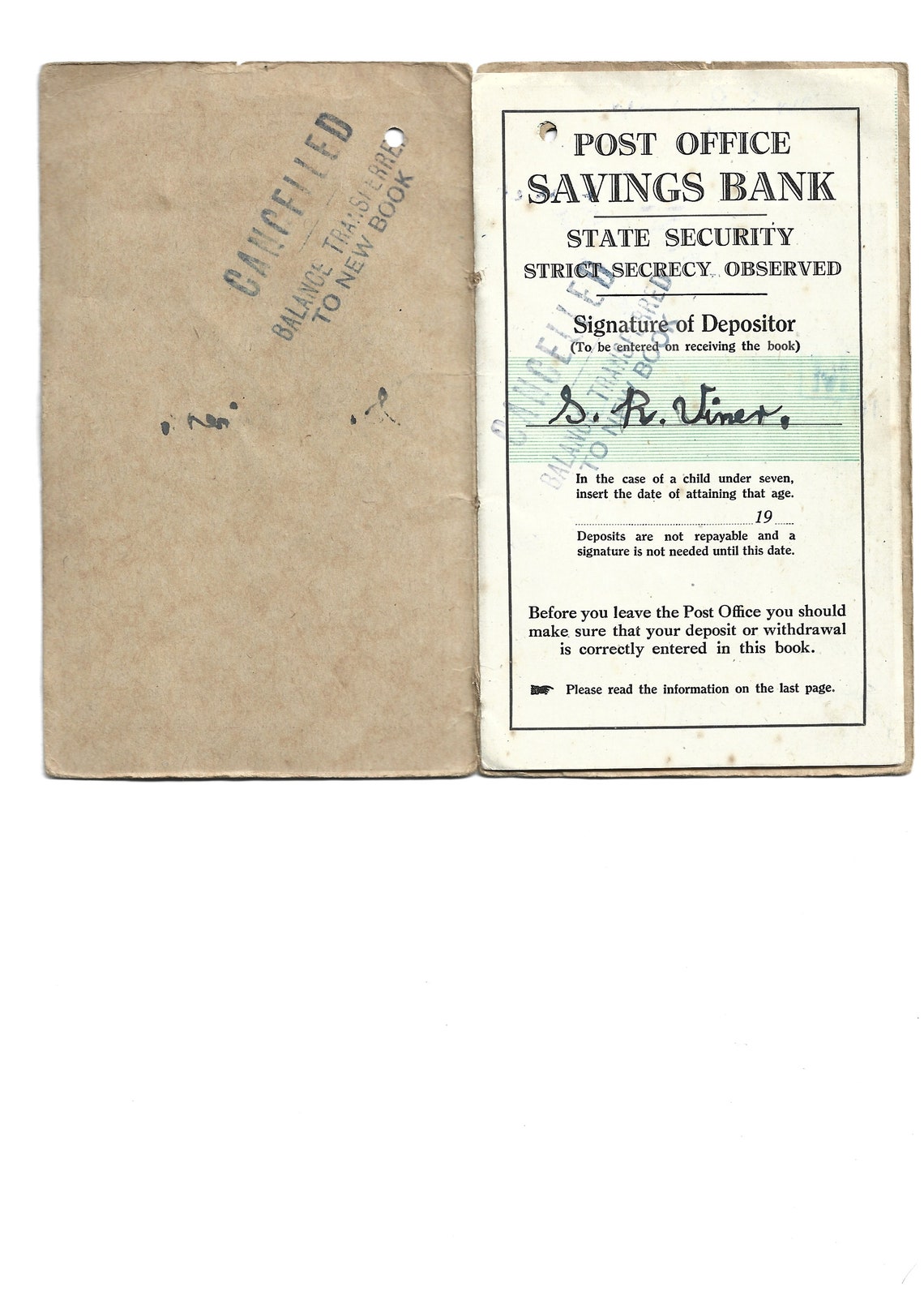 Rare Find Original WWII Post Office Savings Bank Book - Etsy UK