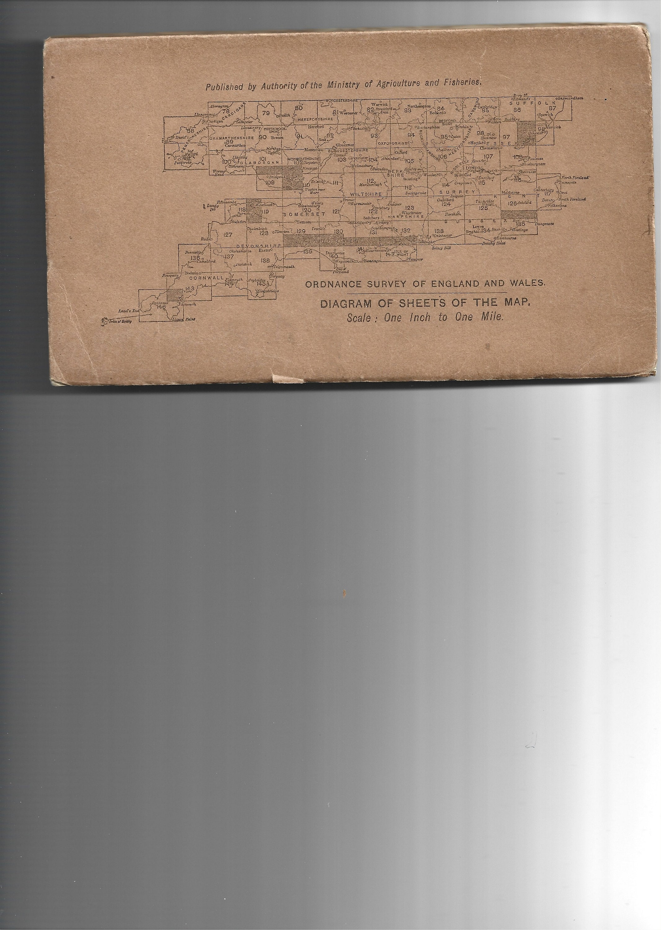 Original 1919 Ordnance Survey Road Map Bournemouth and Swanage Sheet ...