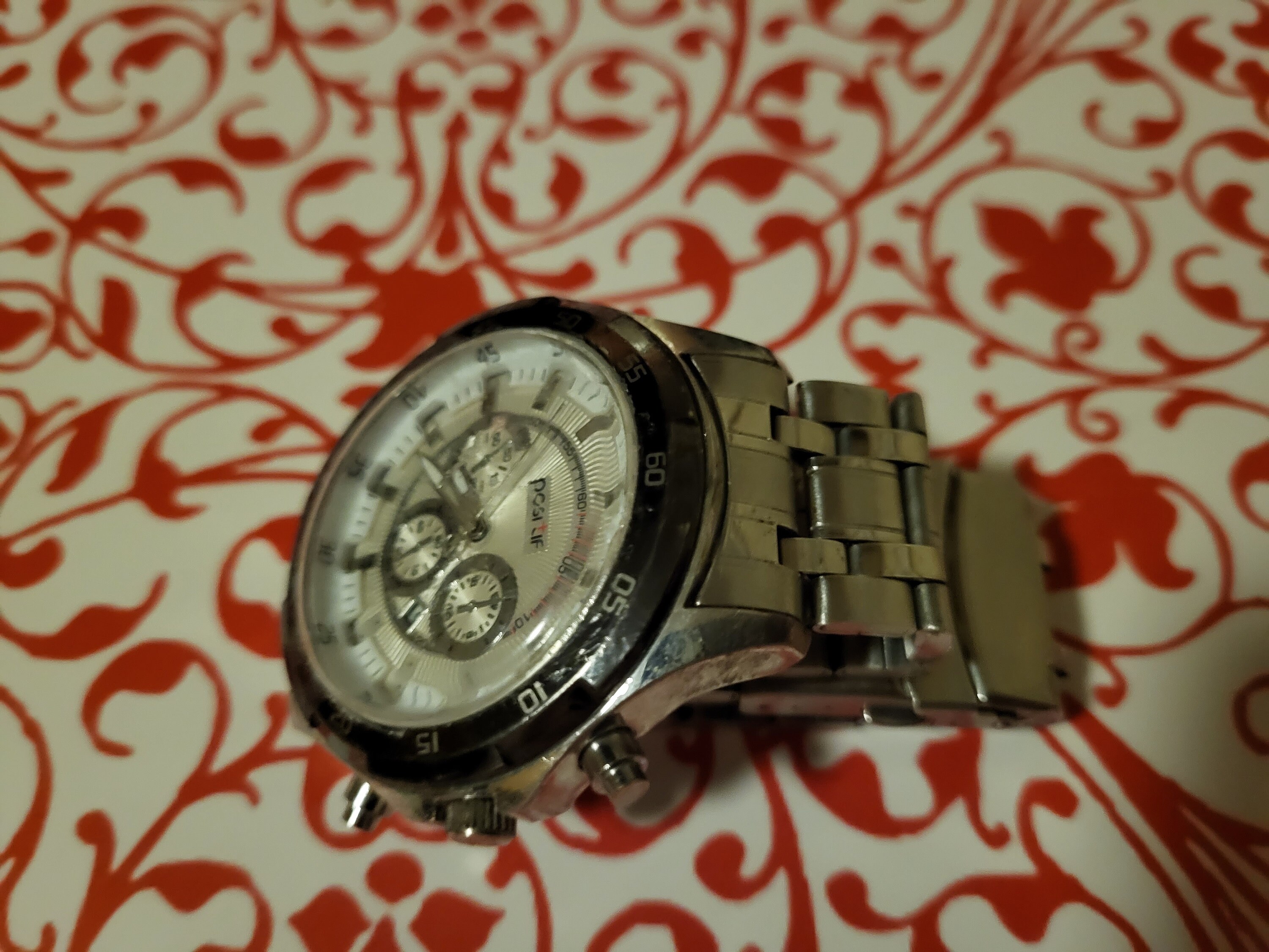 Rare Find 1990's Positif QUARTZ Men's Wrist Watch Original Banding ...