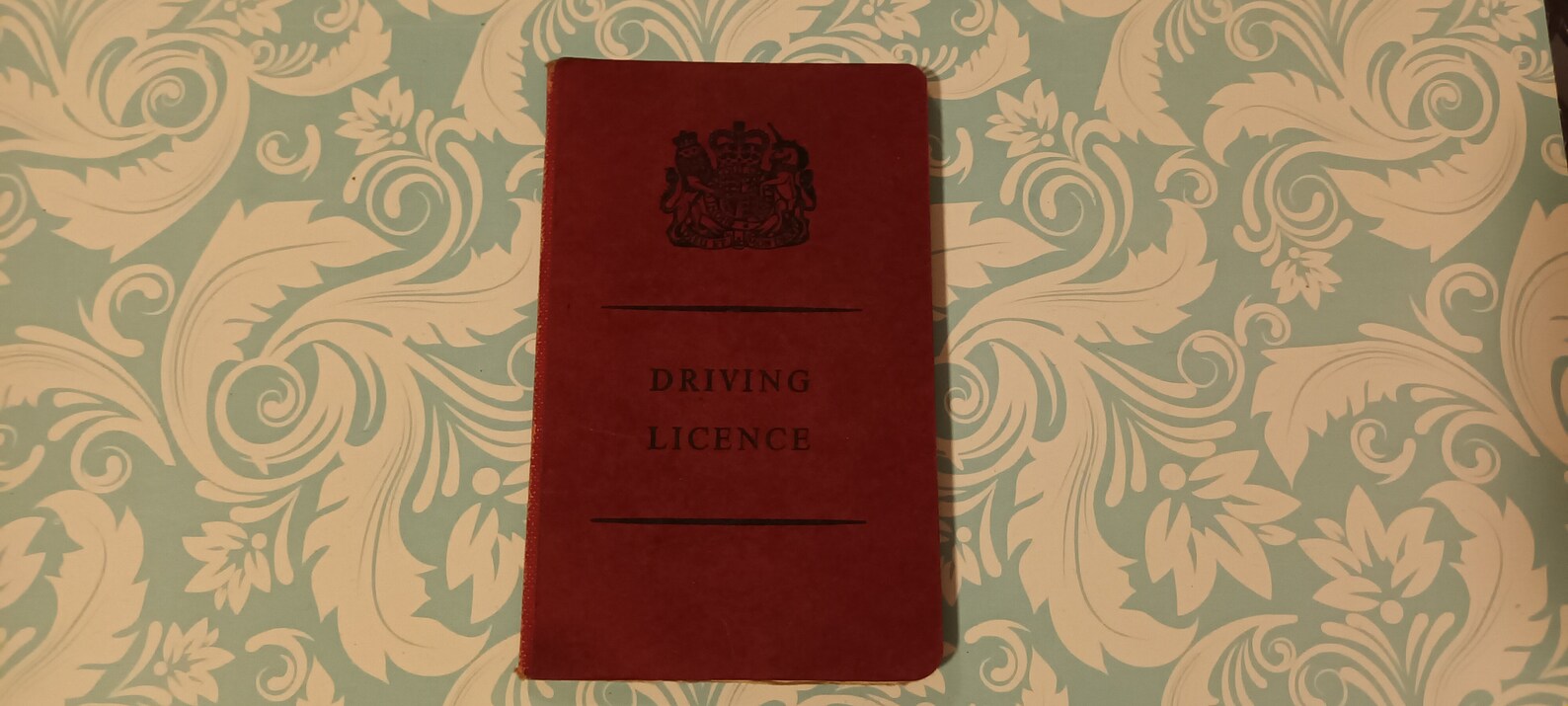 Original 1963 Driving Licence Hand Written With the Original Stamps and ...