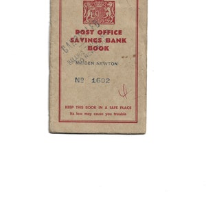 Rare Find Original WWII Post Office Savings Bank Book - Etsy UK