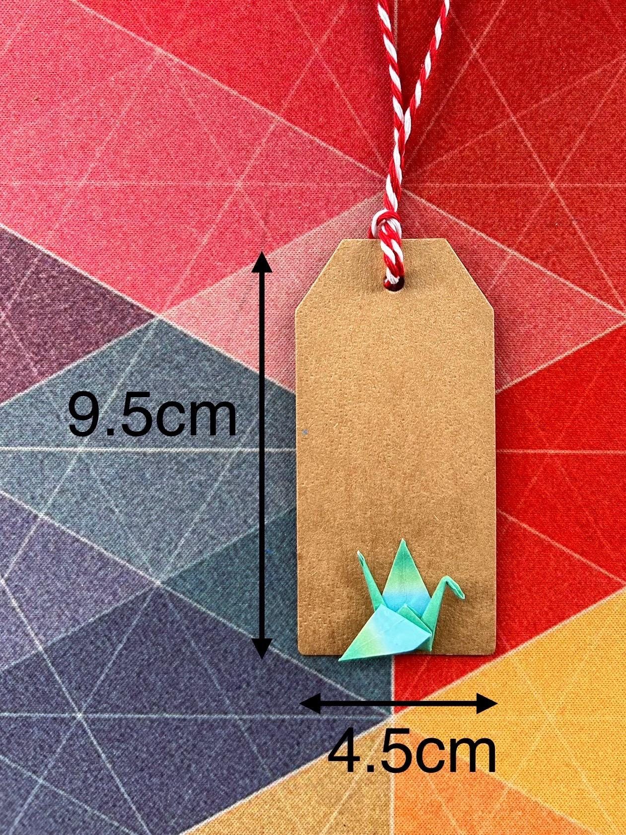 Origami Crane Gift Tags, Origami Cranes, Handmade Gift Tags, Original ...