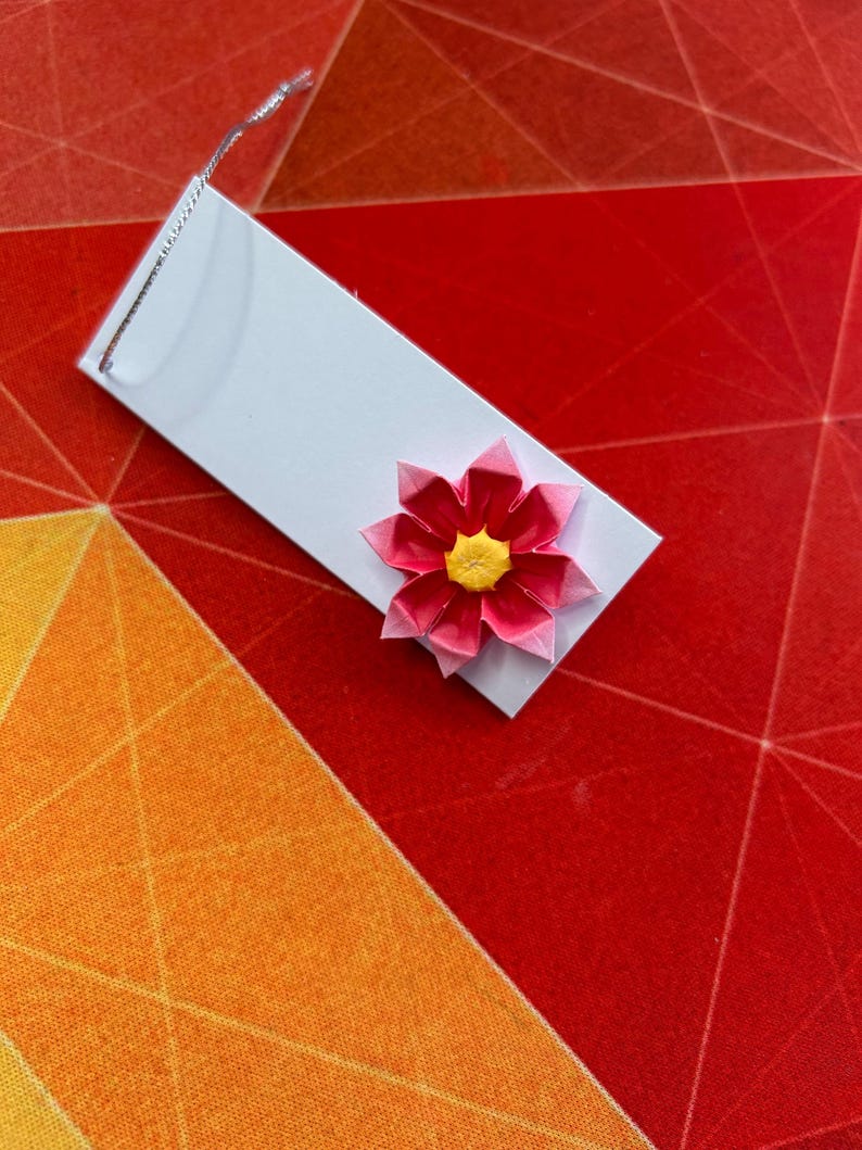 10 Origami Flower Gift Tags, Unique Handcrafted Gift Tags Handmade Gift ...