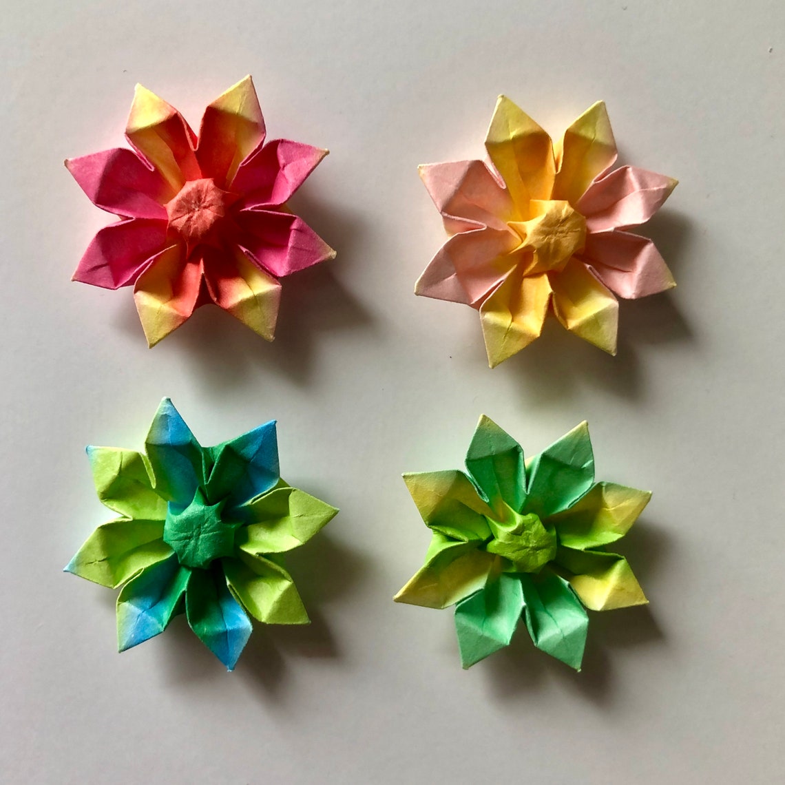 Origami Wall Art, Origami Flowers, Valentine's Day Gift, Origami Gift ...