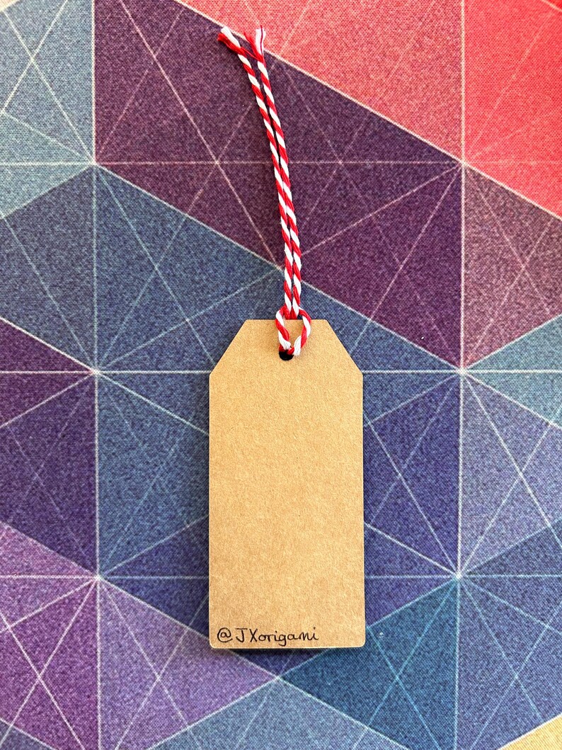 Origami Crane Gift Tags, Origami Cranes, Handmade Gift Tags, Original ...
