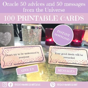 Printable Oracle Deck 100 Oracle Cards Printable Oracles Oracle Deck ...