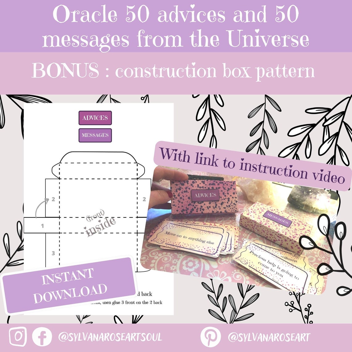 Printable Oracle Deck 100 Oracle Cards Printable Oracles - Etsy