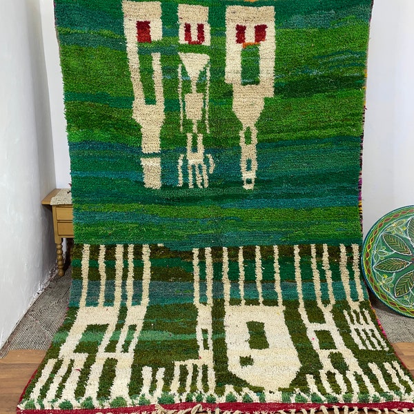 Green Moroccan Rug - Etsy