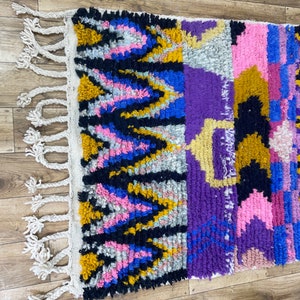 Handmade Moroccan Wool Runner Rug: Colorful Berber Boho Decor - Etsy