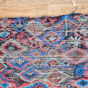 3x6 Ft, Vintage Rug Runner, Area Rug Checkered, Traditional Home, Floor ...