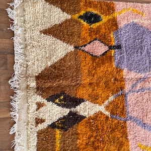 Multicolored Berber Rug: Custom Moroccan Wool Boho Carpet - Etsy