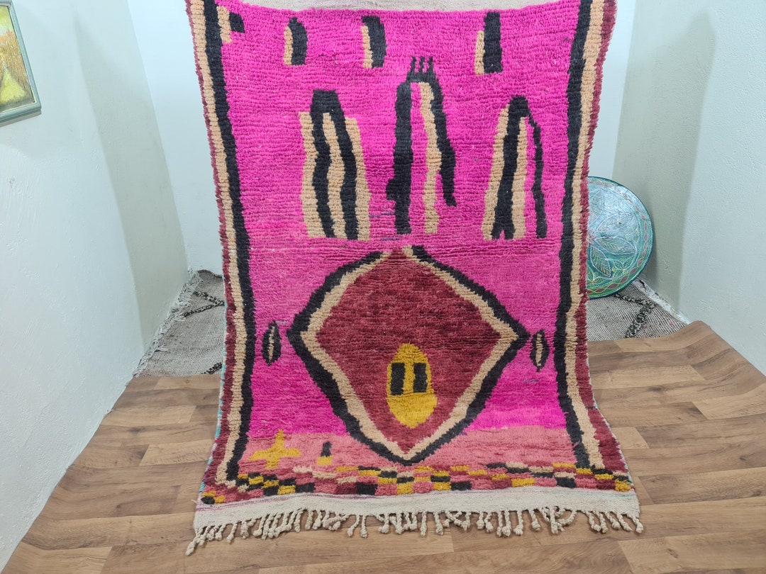 Pink Moroccan Rug , Rug for Living Room , Rug for Bedroom ,rug Boho ...