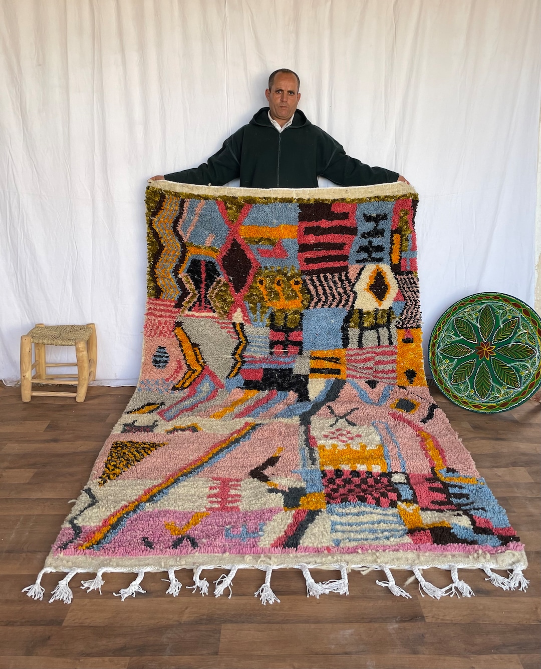 Custom Moroccan Rug, Handmade Rug, Bohemian Rug, Living Room Decor ...