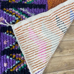Handmade Moroccan Wool Runner Rug: Colorful Berber Boho Decor - Etsy