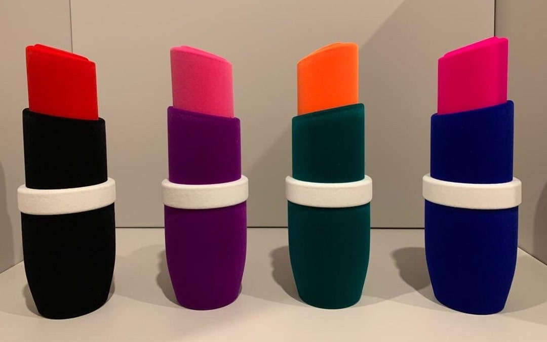 GIANT LIPS STICK - Giant Lipstick - Floked 3d Sculpture Velvety ...