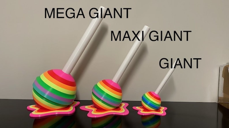 MAXI GIANT Melting Lollipop - Popart - 3D Giant Maxi Lollipop - Etsy