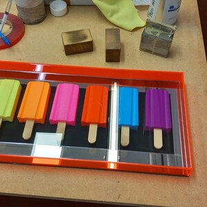 Pop Art - Popsicle Wall Art, Popsicle 3D Sculptures, Modern Art, Neon ...