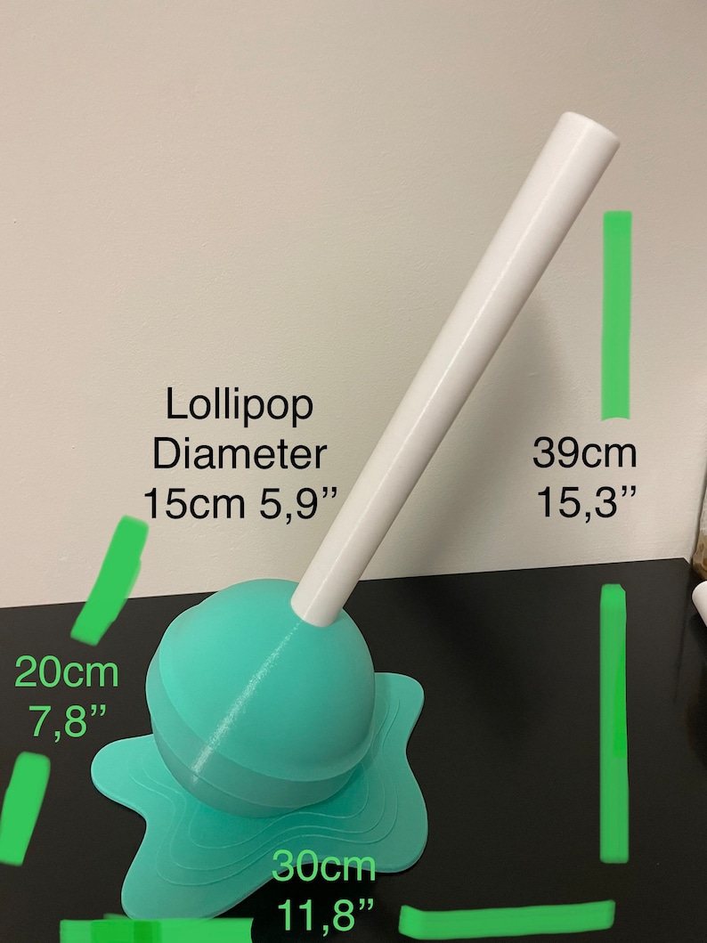 MAXI GIANT Melting Lollipop - Popart - Maxi Giant 3D Lollipop - Etsy