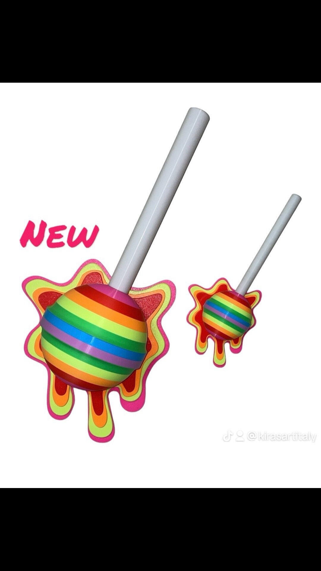 WALL APPLICATION - MEGA Giant Melting Lollipop - Popart - 3D Lollipop ...
