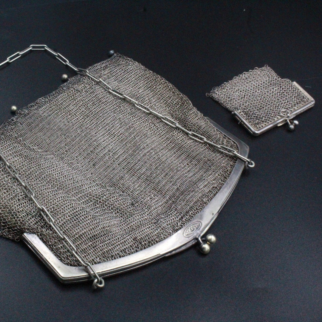 Rare Antique Victorian Victorian German Sterling Silver Framed Purse ...