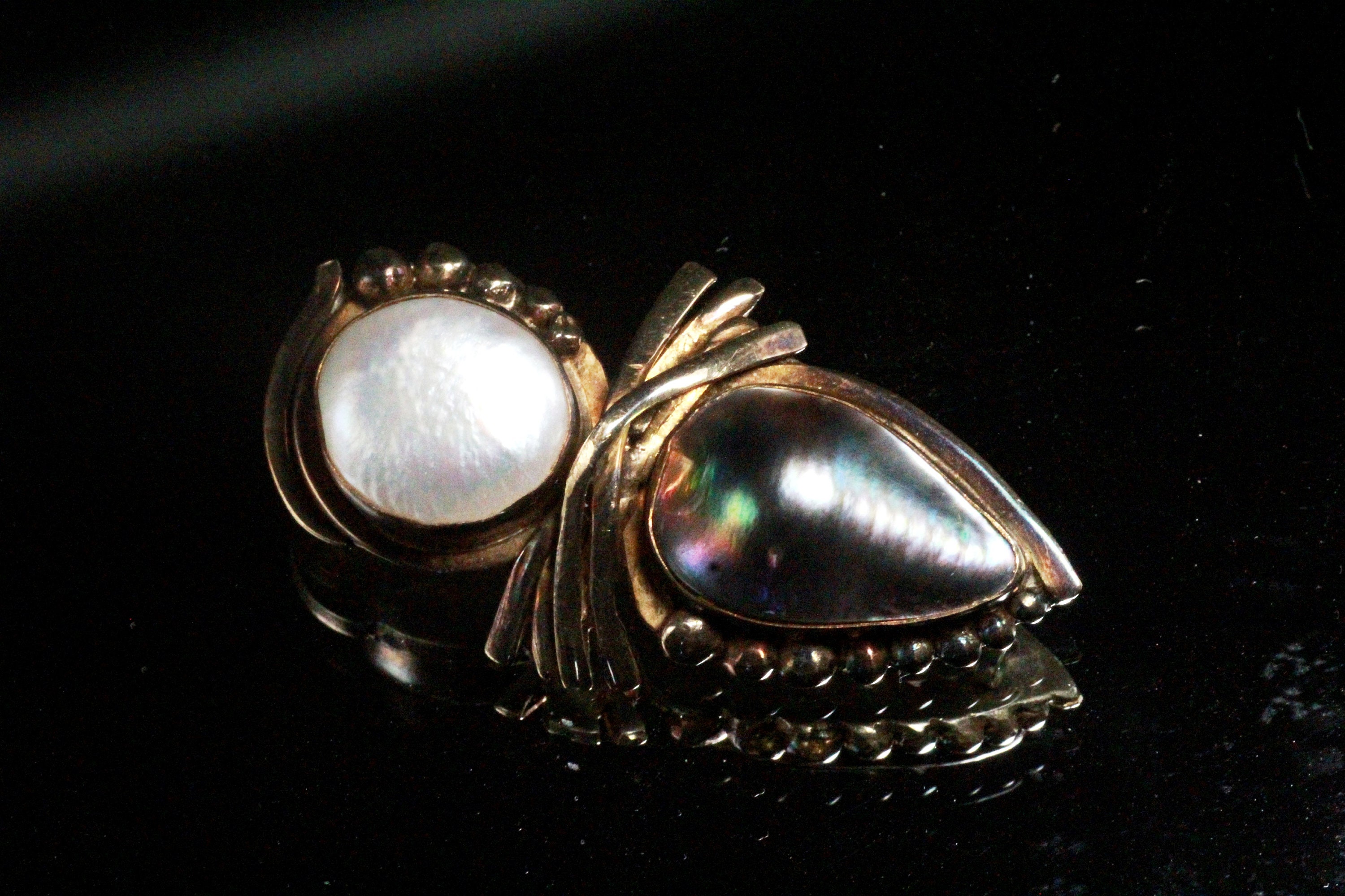 Margaret Ellis Marked Studio Artisan Sterling Silver Abalone Pearl ...