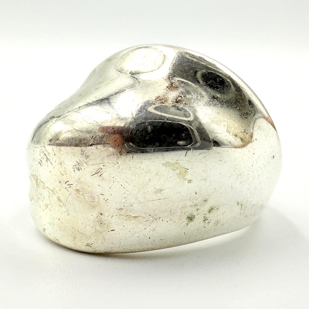 Contemporary QVC Sterling Silver 925 Hallmarked CN Polished Wide Ring ...