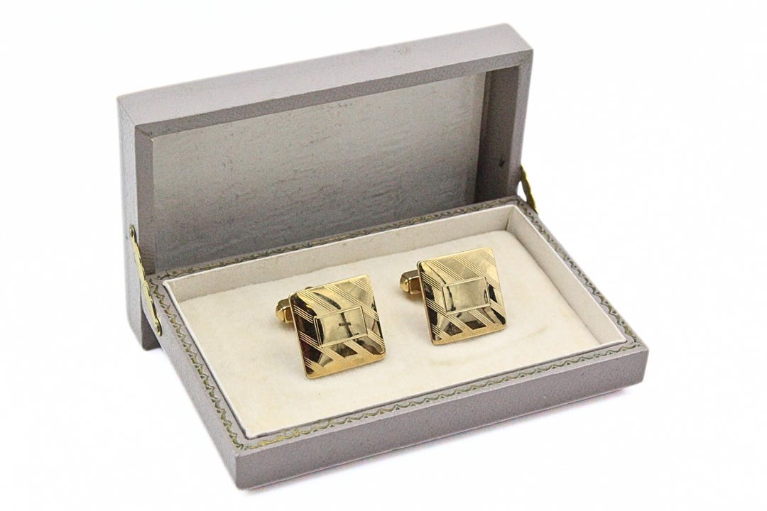 Vintage Anson Signed Textured 12k Gold Filled Etched Cufflinks - Etsy