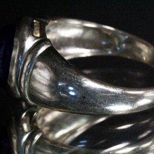 Sterling Silver Blue Lapis CNA 925 Ring - Etsy