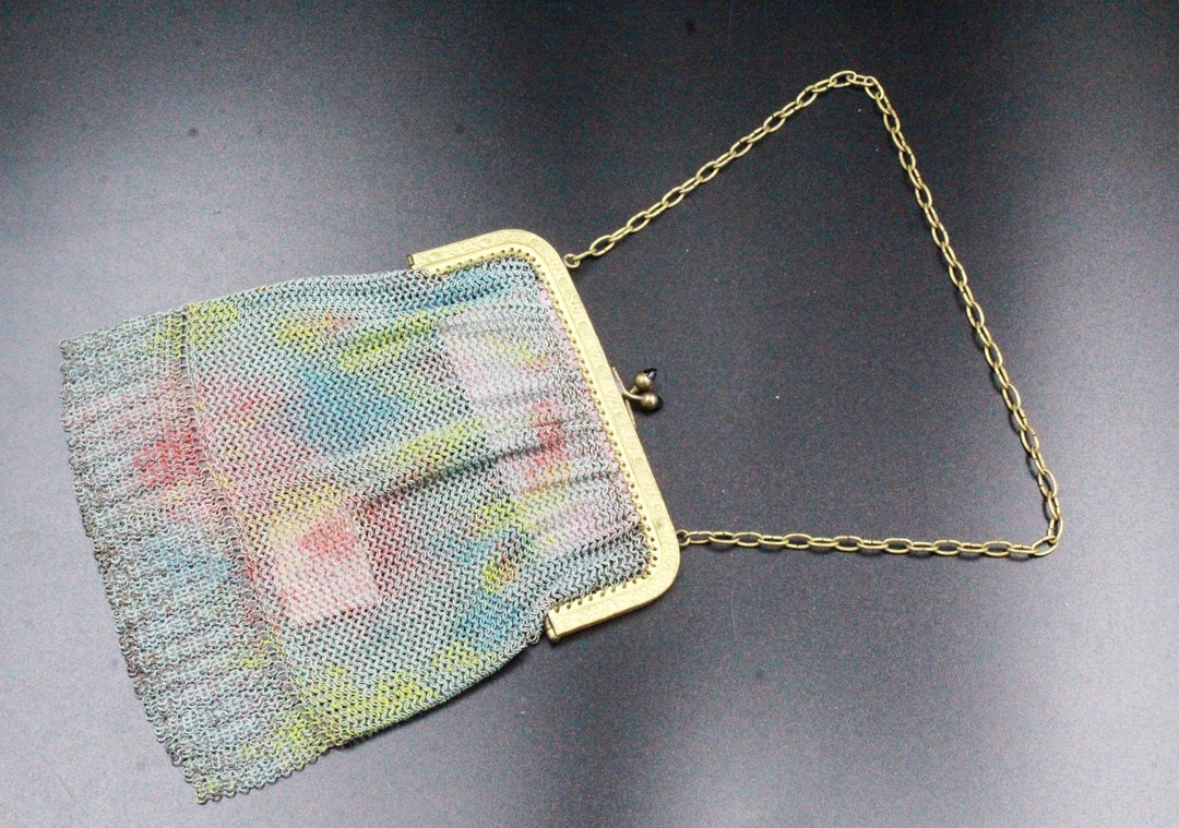 Antique Art Deco Excellent Condition Germany Dresden Fine Mesh Flapper ...