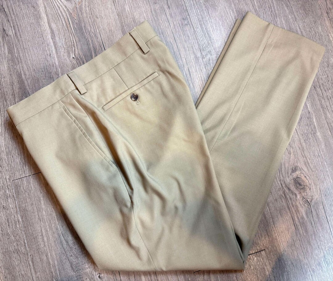 Nordstrom Rack Designer High End Khaki Polyester Rayon Suit Pants - Etsy