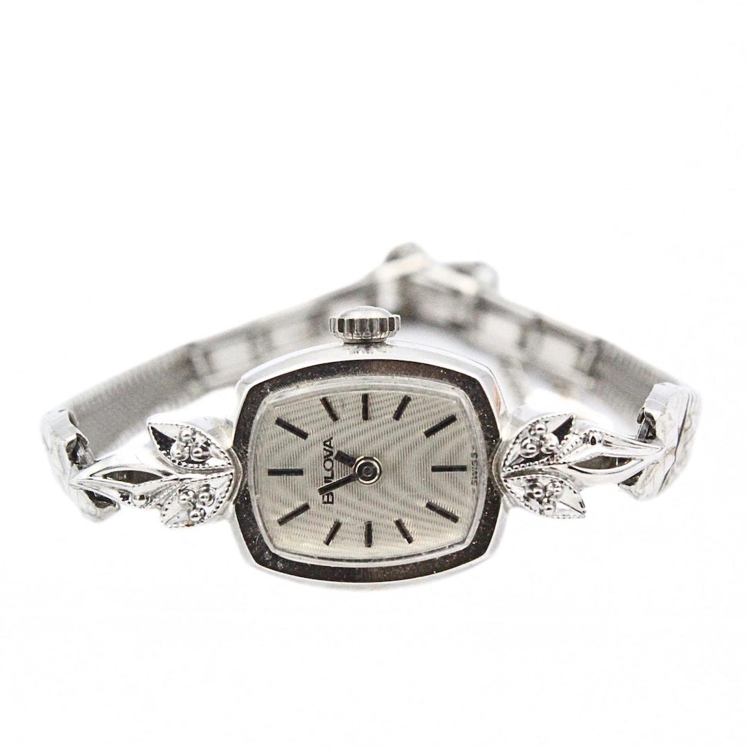 Exquisite Vintage Bulova Diamond Stainless Steel Wind-up '60s Watch - Etsy