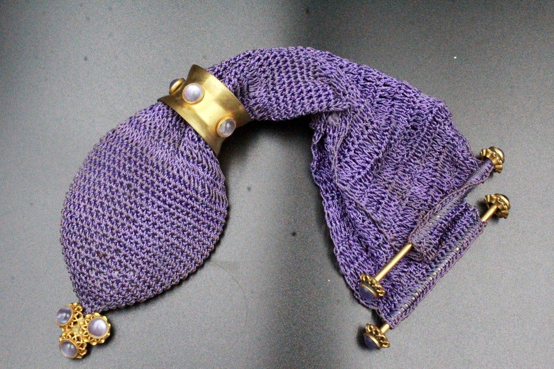 Rare Museum Piece Antique Georgian Purple Jeweled Cab French Miser ...