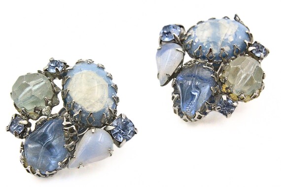 Stunning High End Designer Crimple Powder Blue Glass … - Gem