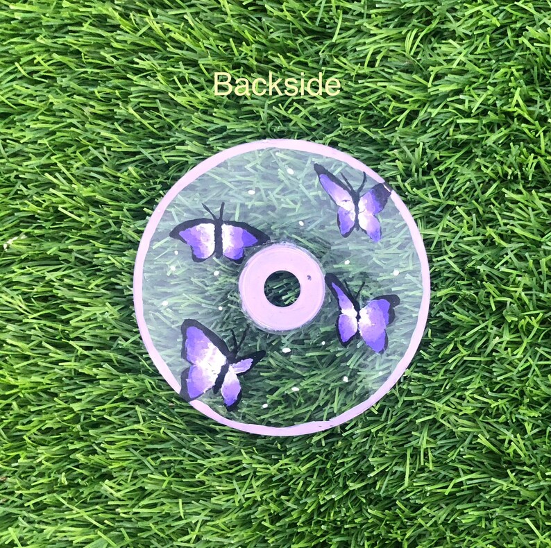 Purple Aesthetic Butterfly CD Art - Etsy
