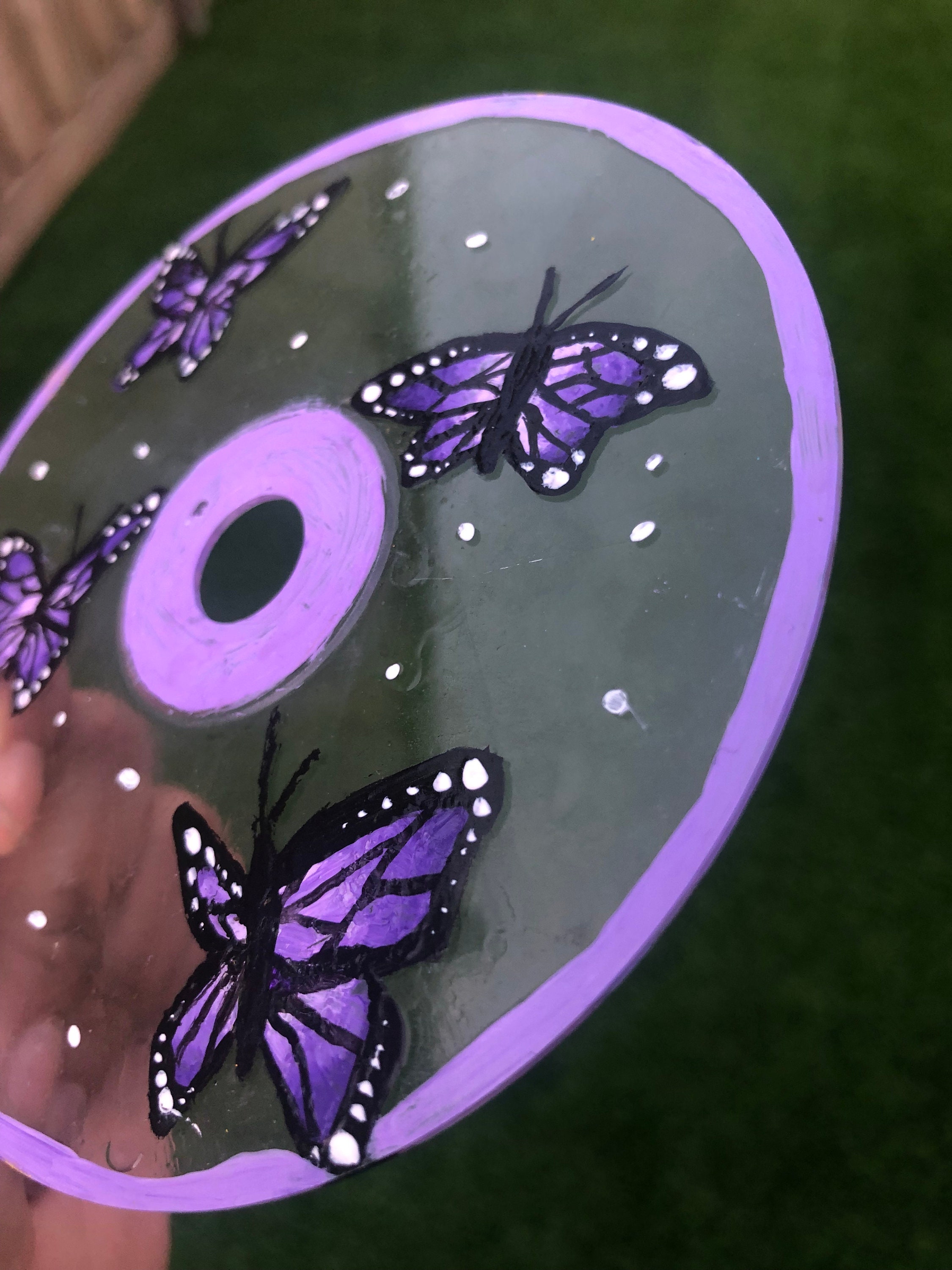Purple Aesthetic Butterfly CD Art - Etsy