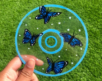 Purple Aesthetic Butterfly CD Art - Etsy