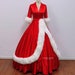 Christmas Red Dress | Christmas Red Gown | Custom Christmas Costume ...
