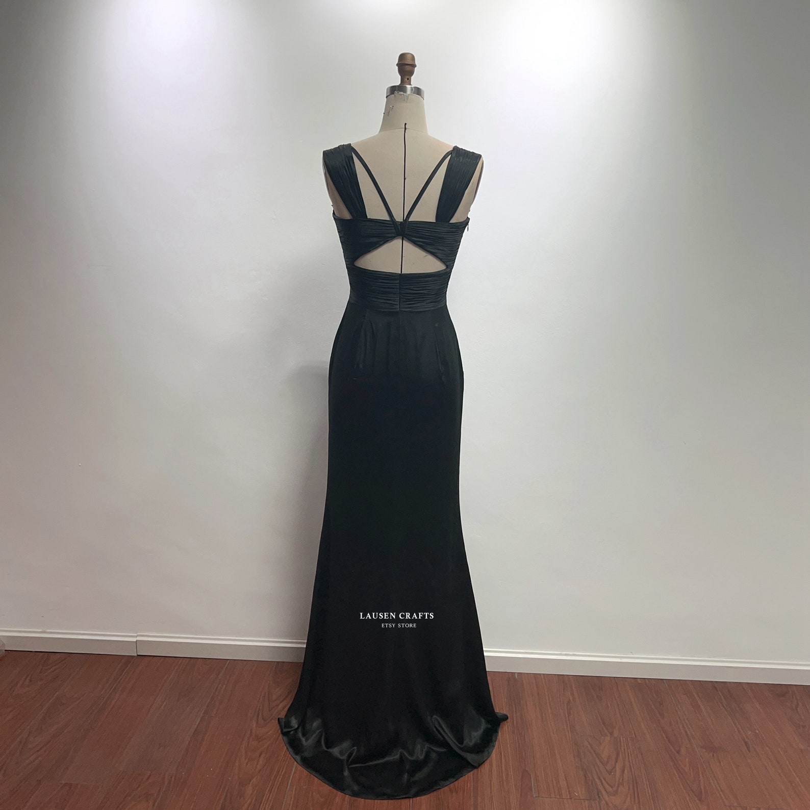 Vesper Lynd Black Satin Dress in Casino Royale 007 James Bond - Etsy